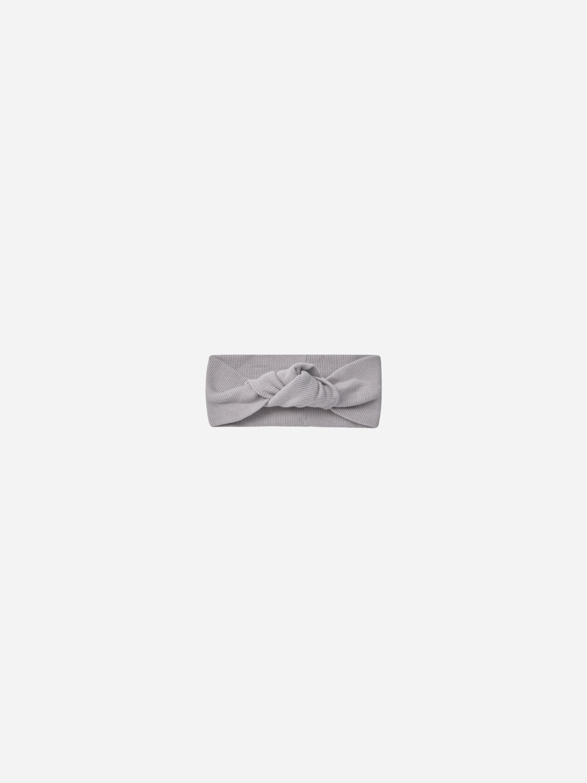 Ribbed Knotted Headband || Periwinkle – Quincy Mae