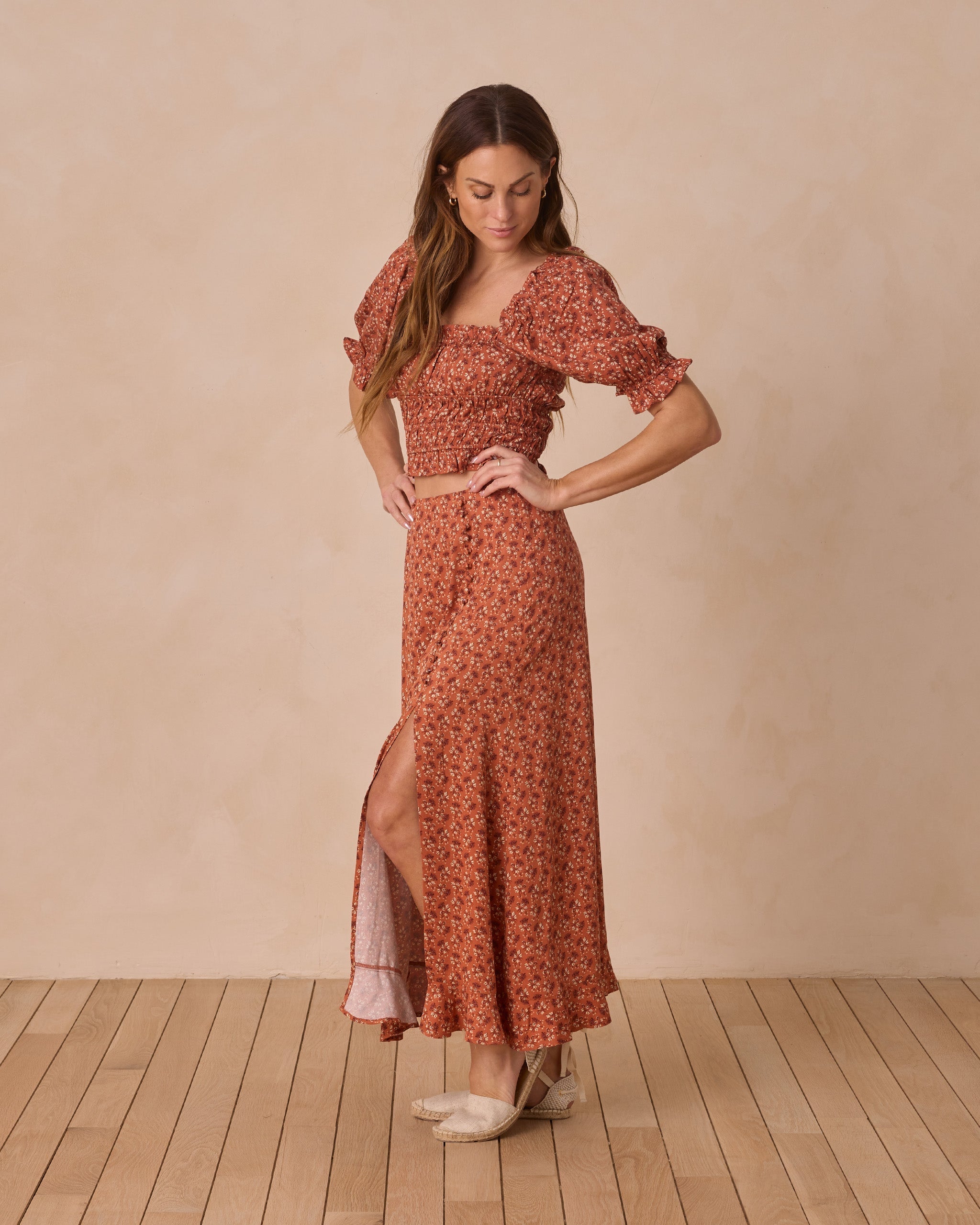 Button Slit Skirt || Red Floral – Rylee + Cru Australia & NZ
