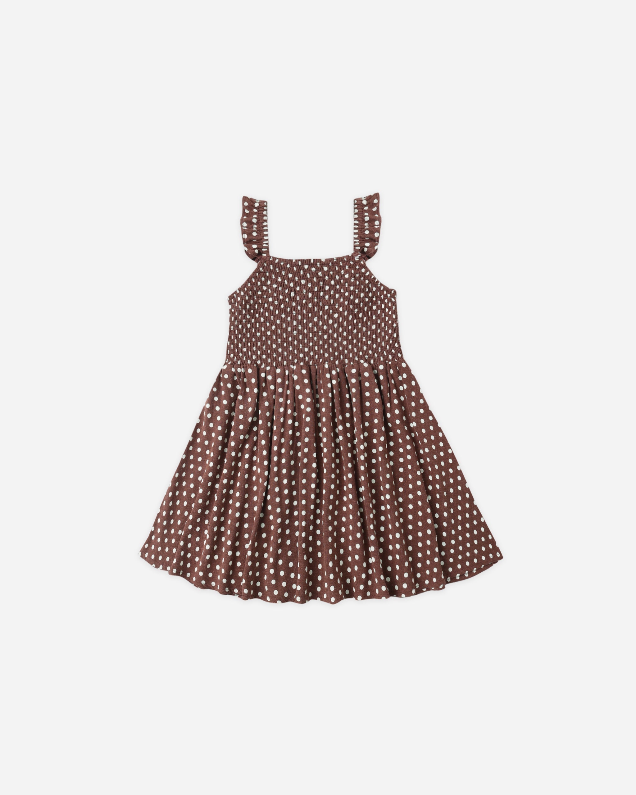 Lainey Dress Chocolate Polka Dot – Rylee + Cru Australia & NZ